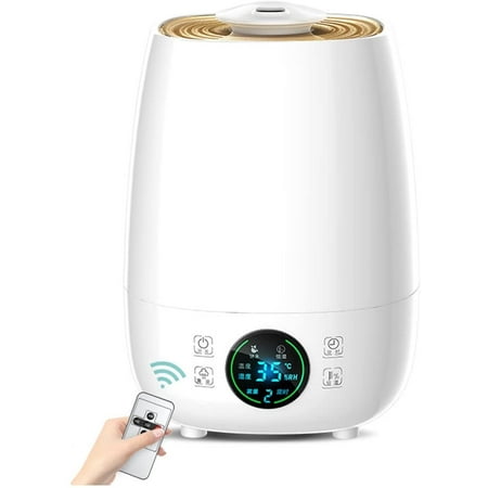 Humidifiers 3.5L Mute Bedroom Humidifier Top Fill Oil Diffuser ...