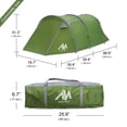 Camping Tents 3/4 Person 2 Doors Easy Pop Up,IClover Waterproof Double ...