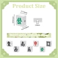 7 Bags 7 Colors Handmade Polymer Clay Beads Mahjong Rectangle Mixed ...