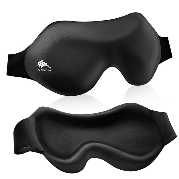 FACEMOON 3D Sleep Mask – 3 Pack, 100% Light Blocking Comfort ...