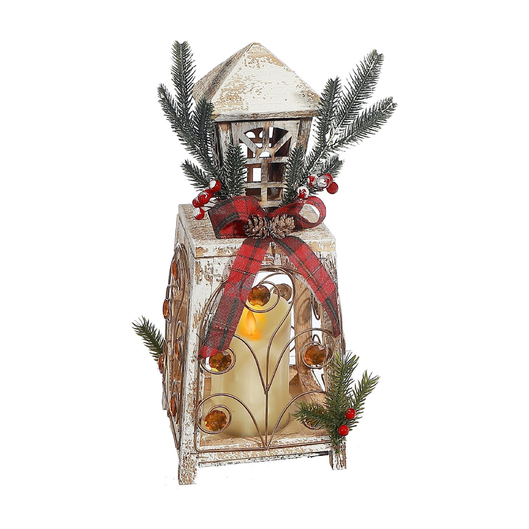 Click here for Ih Casadécor Led Wooden Tower Lantern prices