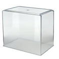 Eisco Aquarium Tank, Small, Molded Plastic, 0.75 Gallon Capacity, 7" x ...