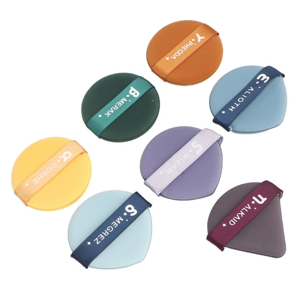 Sponge Face Puff, Portable Soft Powder Face Puff Dry Wet Usage 7pcs For ...