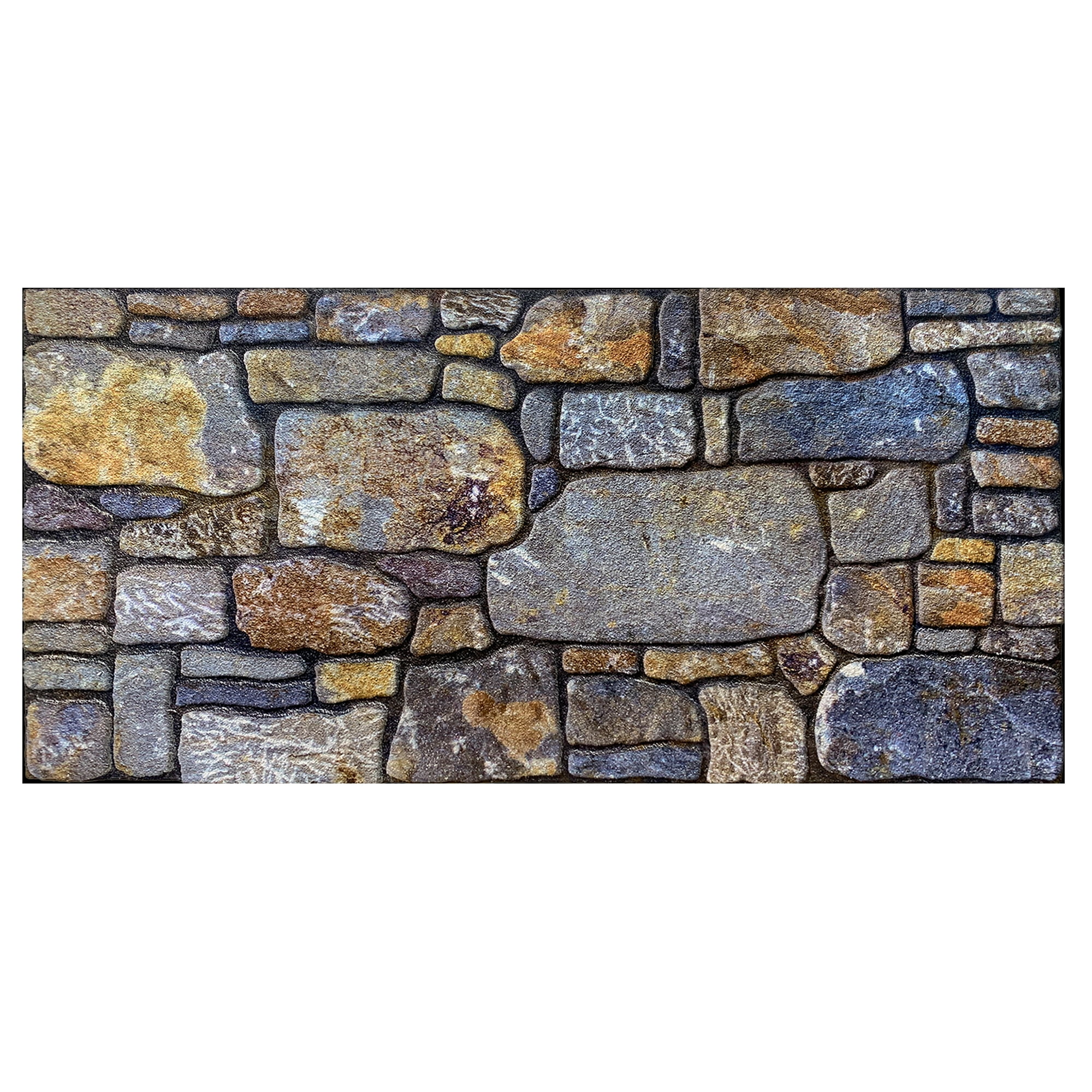 Dundee Deco 3D Wall Panels - Cladding, Periwinkle Ginger Stone Look ...