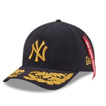 Men's New Era x Alpha Industries Black New York Yankees A-Frame 9FORTY ...