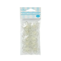 Offray Accessories, White 5/8 inch Value Pack Sheer 2 Loop Bow with ...