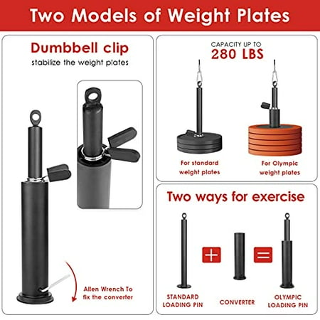 BZK 3 in 1 Fitness LAT and Lift Pulley System Gym, Pull-Down Machine ...