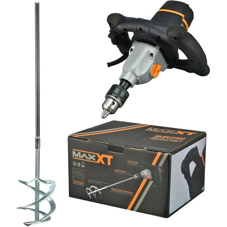 MAXXT 13A 2 Gears Single Paddle Mixer Cement/Mortar Mixer, 5/8" Keyed ...