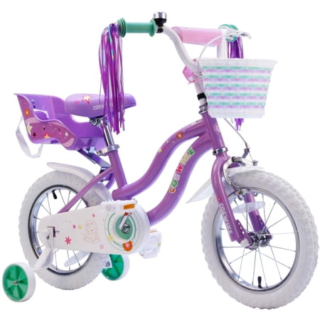 Coewske Princess Kids Bike 16 inch Girls Bicycle with Training Wheels ...