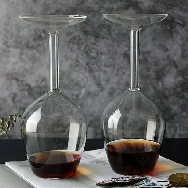 14Fl Oz Upside Down Cocktail Glass Upside Down Martini Glass Wine Glass ...