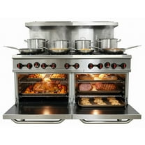 36” Commercial Gas Range with 4 Burners, 12” Griddle & Standard Oven ...