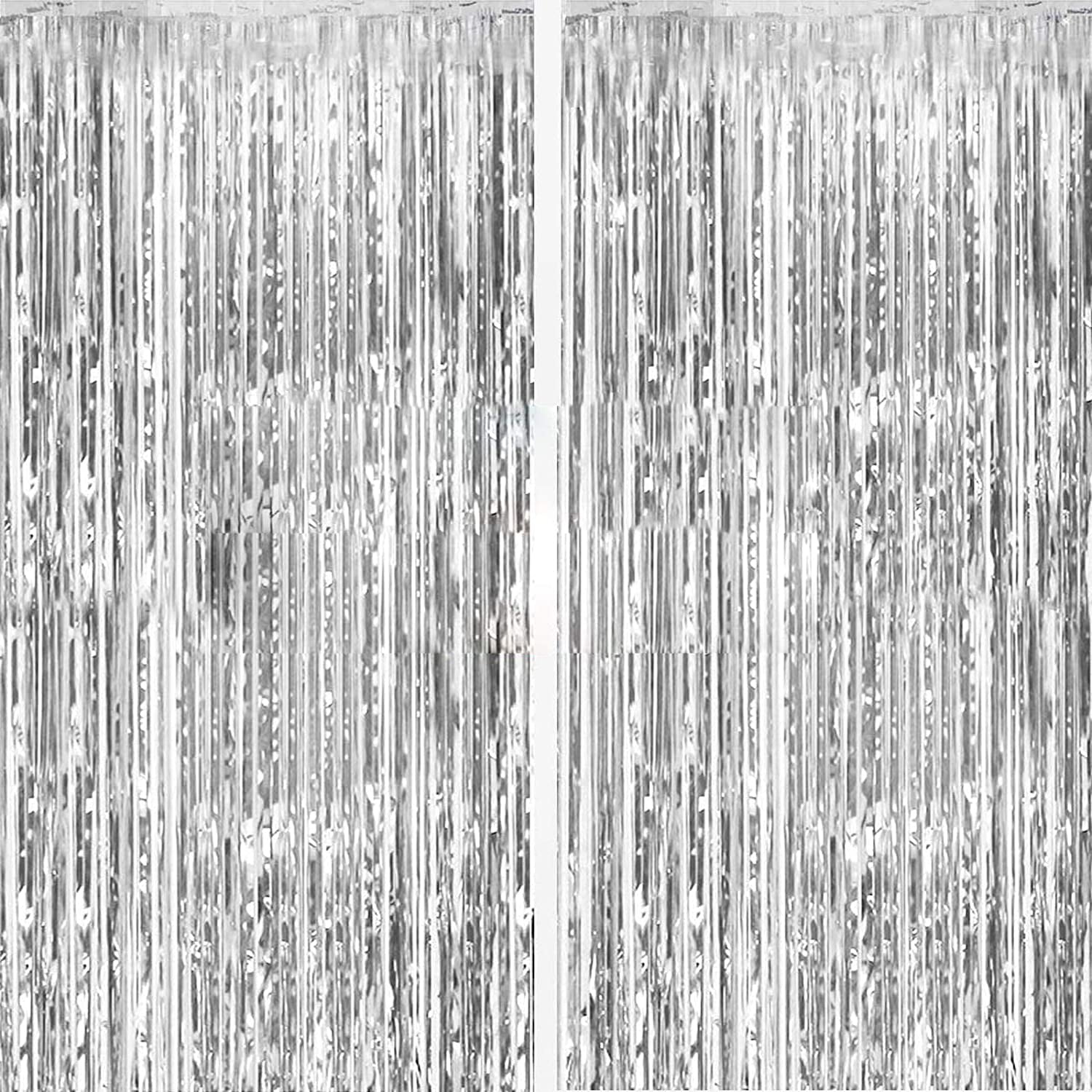Silver Tinsel Curtain