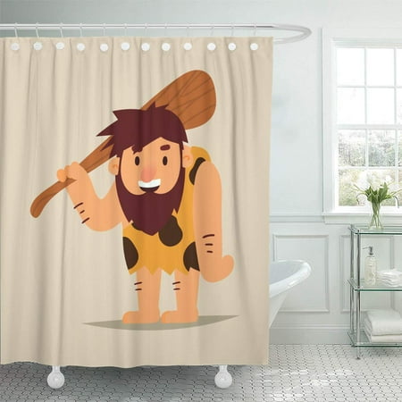 YUSDECOR Age Cartoon Caveman Club Stone Adult Barbarian Caves Character ...