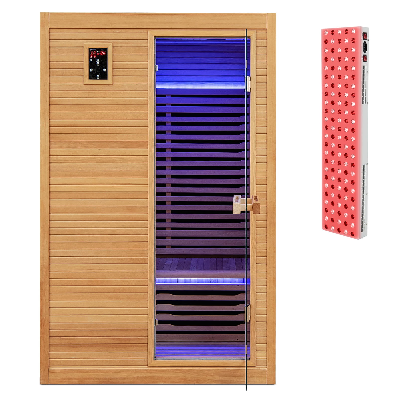 Click here for Costway 2 People Far Infrared Wooden Sauna Room Wi... prices