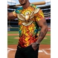 2026 Large Size Men's Short Sleeve T-Shirt [Print Design - No Texture ...