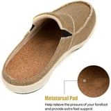 SLACK FOOTWEAR Men's Slip On Slippers, Canvas, Anti-Skid Rubber Sole ...