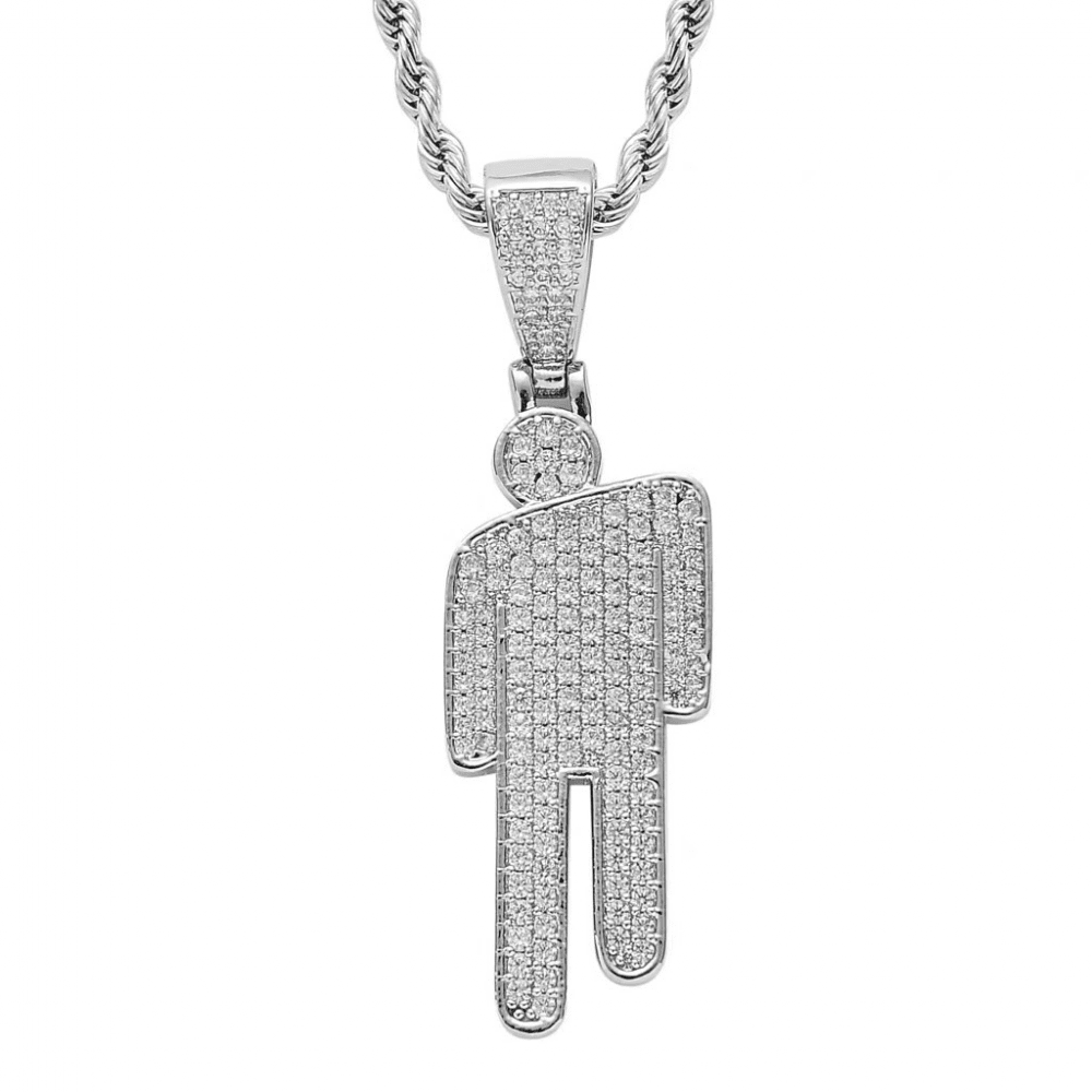 Click here for Nieqiuyun Billie Eilish Women Necklaces Silver Pen... prices