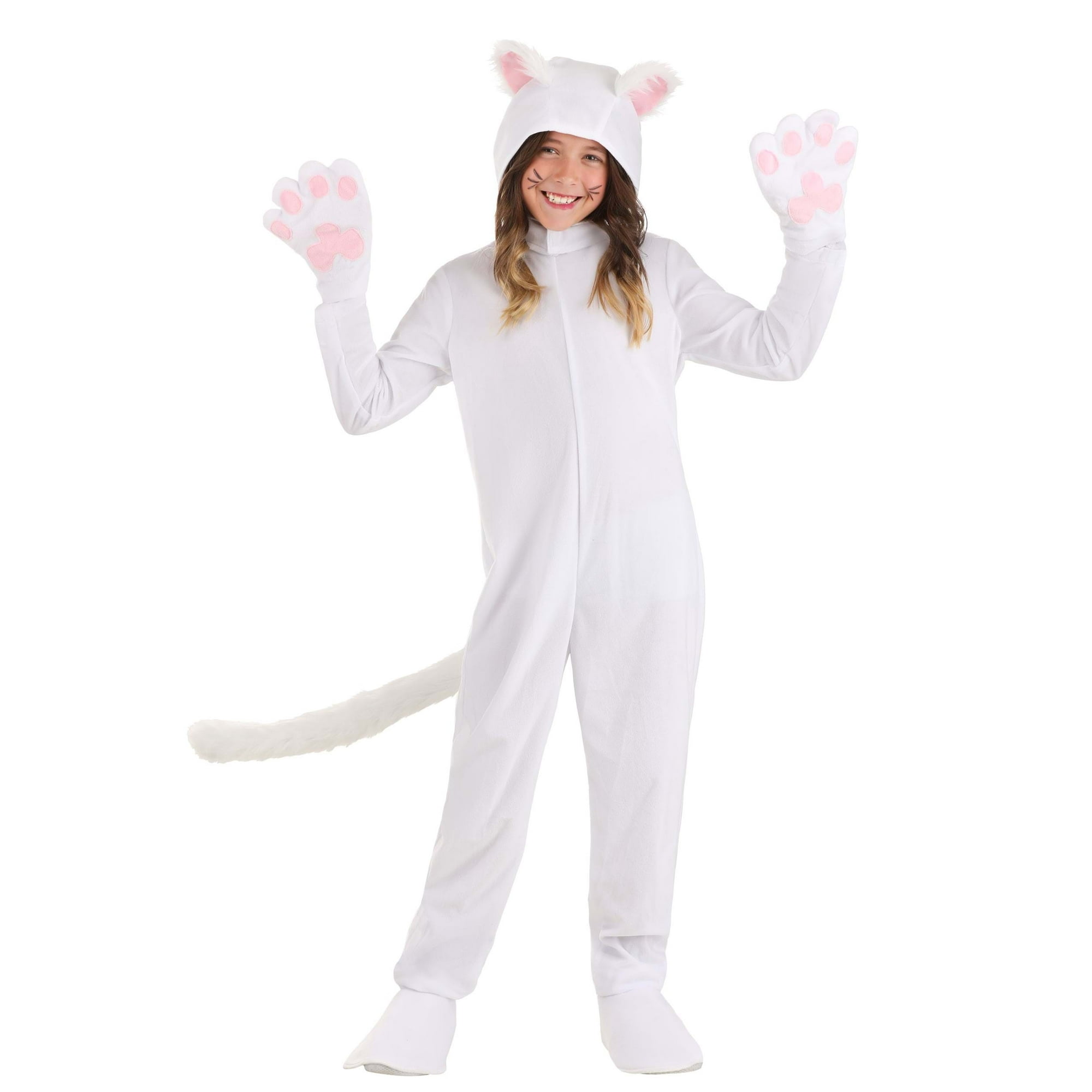 Click here for Fun Costumes Kids White Cat Costume Xl prices
