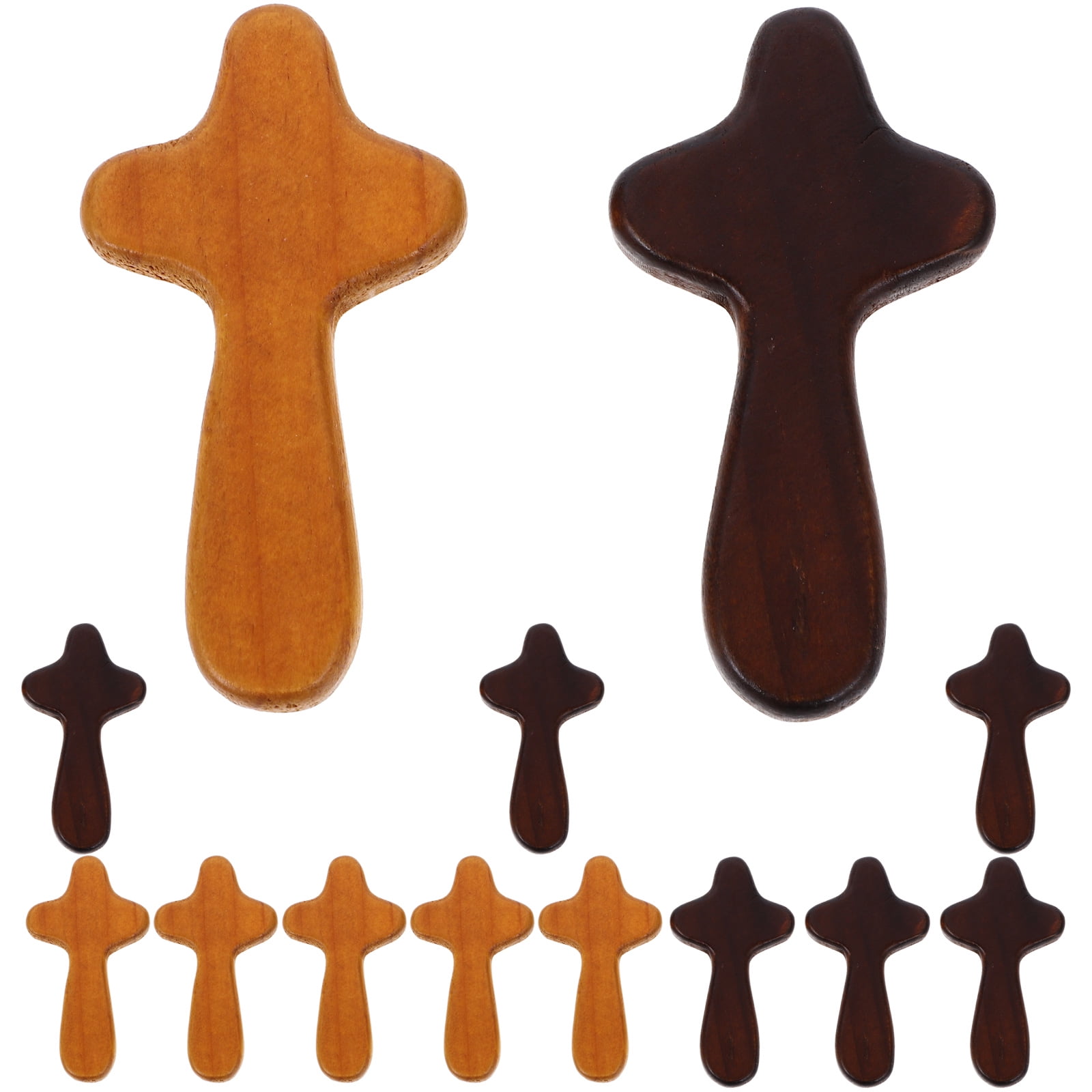 12 piezas de pequeñas cruces de madera para decoración de mesa | Bodega ...