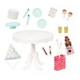 Our Generation Party Time Birthday Sweets Table Accessory Set for 18 ...