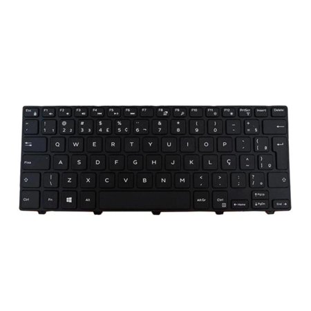 New Brazilian/ Portuguese Layout Keyboard for Dell Inspiron 14 3000 ...