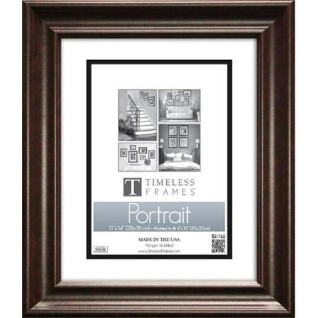 Timeless Frames 45236 Lauren Portrait Dark Mahogany Wall Frame, 11 x 14 ...