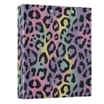 3 Ring Binder with Flattened Metal Clip 1.5" Round Rings Binder ...