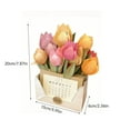 2026 Tulip Mini Calendar, Creative Flower Desk Calendar with Wooden ...