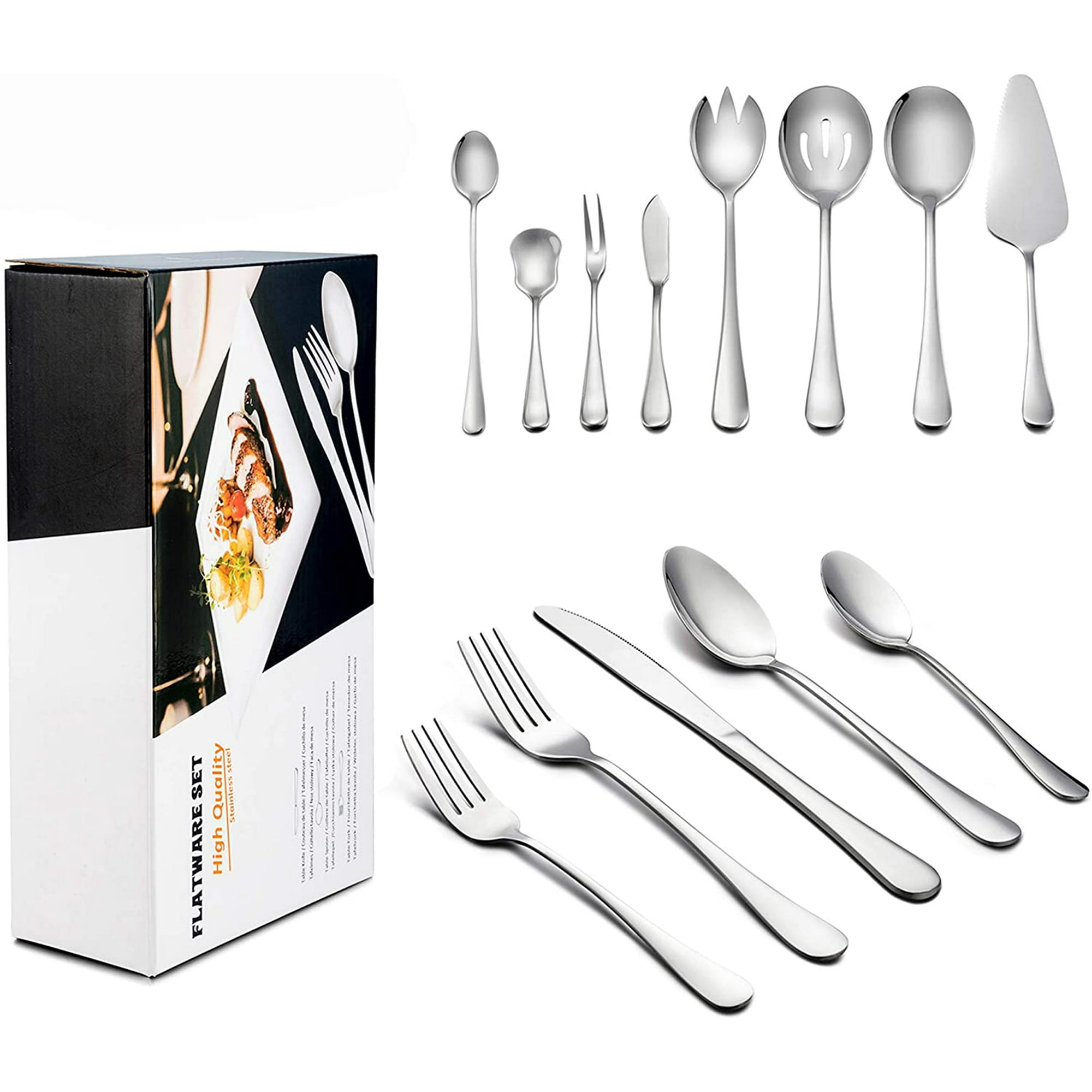 Click here for Salafire 68-Piece Flatware Silverware Set Service... prices