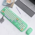 Colorful Wireless Computer Keyboards Mouse Combos, UBOTIE Polychrome ...