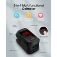 HealthTree Pulse Oximeter, Fingertip Blood Oxygen Monitor, SpO2 and ...