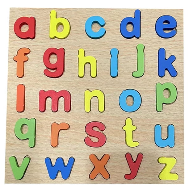 2-piece children's number letter geometric figure puzzle plywood wooden ...