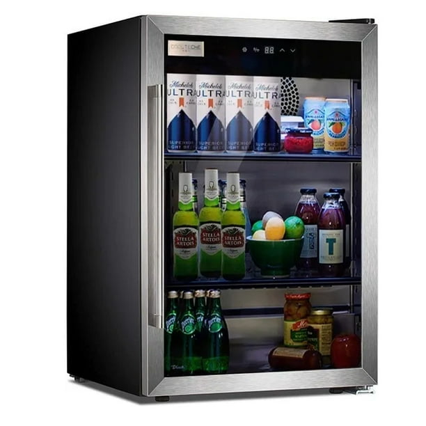 Frigobar Refrigerador Acero Inoxidable 85 Latas 2.4pies 70l Bar ...