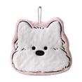 Cartoons Small Dog Towel, Coral Velvet Thickened Hanging Hand Towel ...