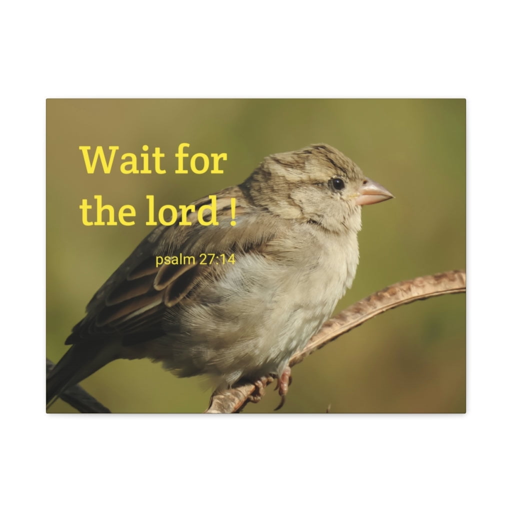 Scripture Walls Wait For The Lord Psalm 27:14 Bible Verse Canvas ...