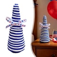 CHELIASD 1Pc Patriotic Tabletop Tree Decorations Red White Blue Yarn ...