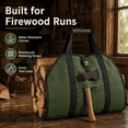 Firewood Carrier with Handles – Extra Large Canvas Log Carrier Tote Bag ...