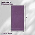 MoNiBloom 4Pcs Bath Towels, 27 x 54 Inches, 100% Cotton Ultra Soft ...