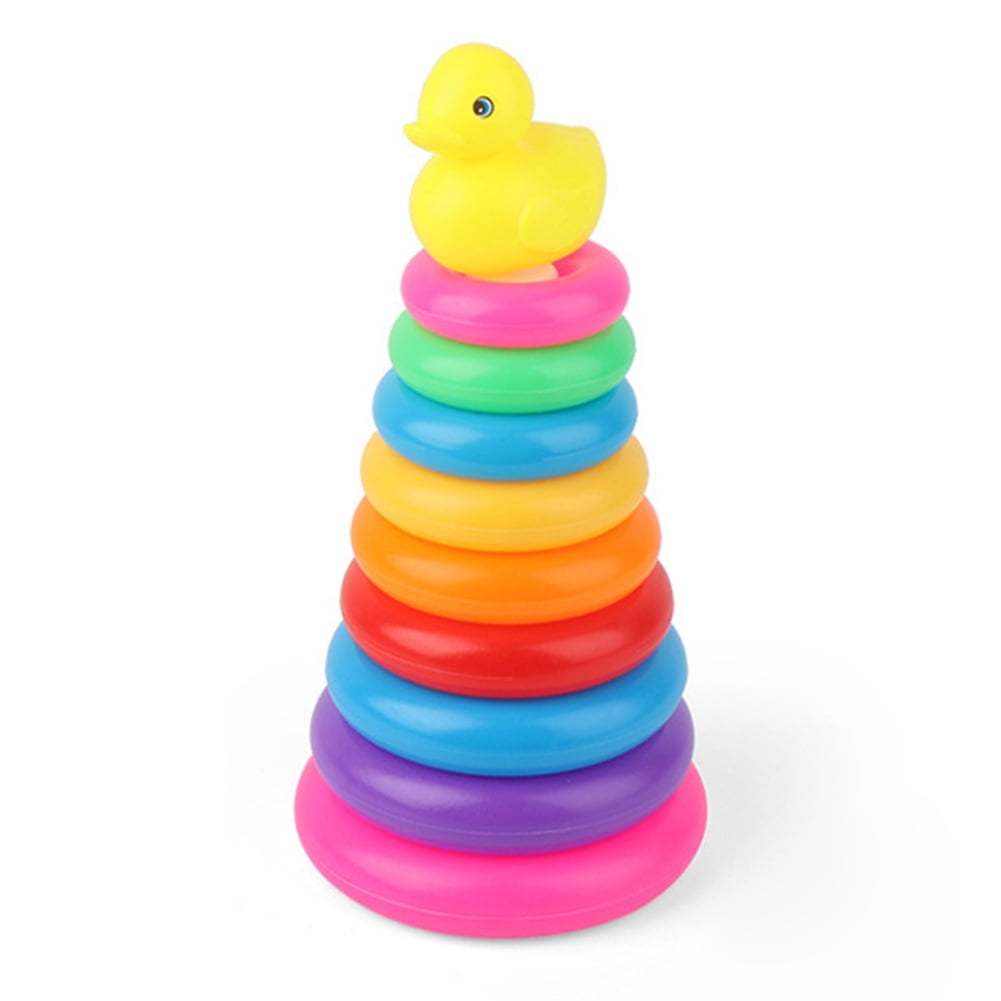 Pirámide de rompecabezas de anillo de pato de círculo de apilamiento de ...