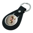 Black Leather Ah Che Wawa Chihuahua Dog Vintage Retro Keychain ...