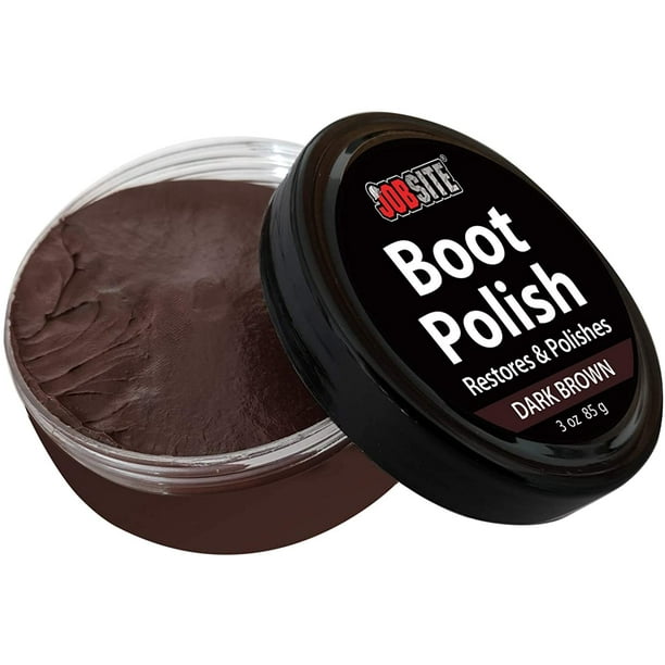 JOB SITE Premium Leather Boot & Shoe Polish Cream - Restores ...