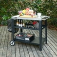 Royal Gourmet PC3404S Movable 3-Shelf Grill Table with Removable Trash ...