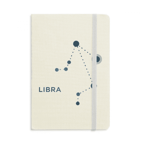 Libra Constellation Sign Zodiac Notebook Official Fabric Hard Cover ...