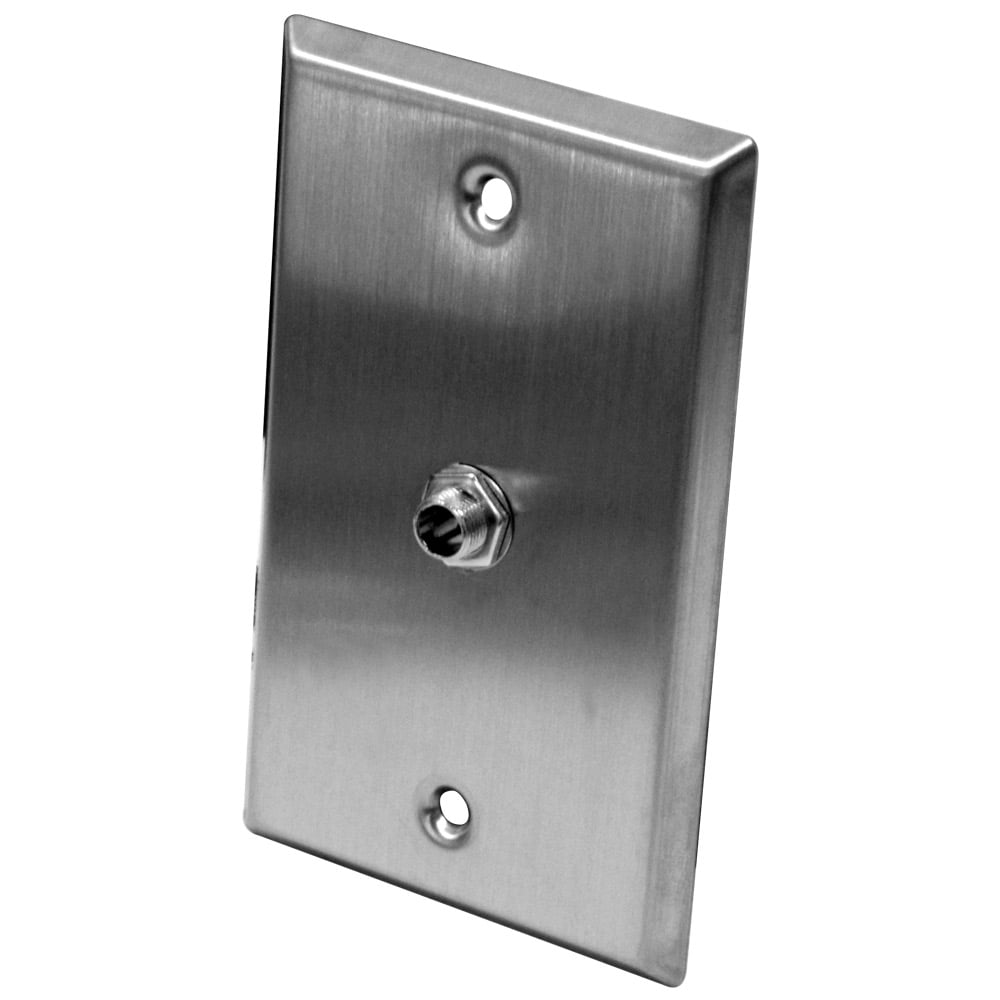 Seismic Audio Stainless Steel Wall Plate - One 1/4" TS Mono Jack ...
