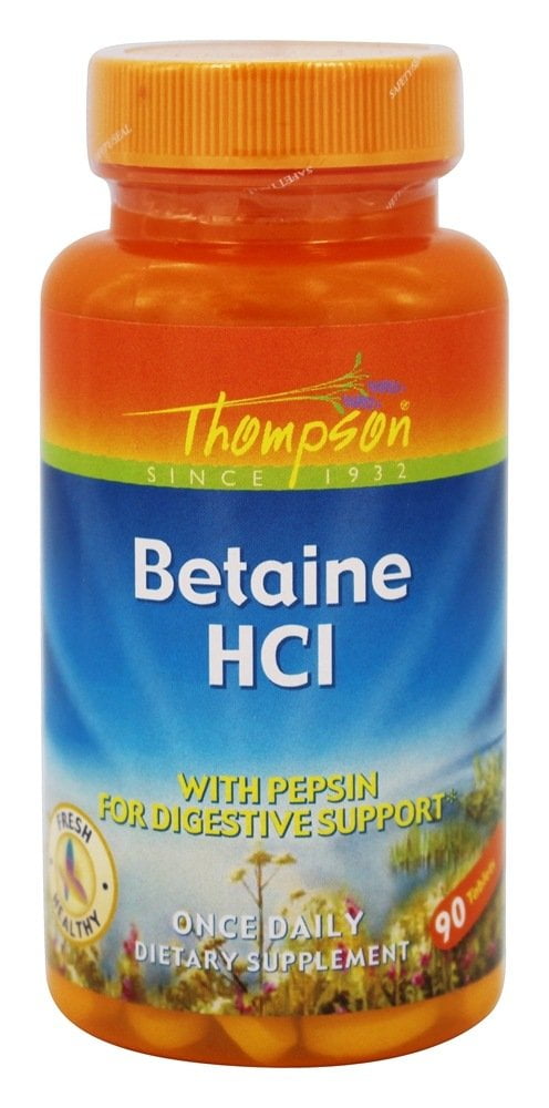 Thompson - Betaine HCl with Pepsin - 90 Tablets - Walmart.ca