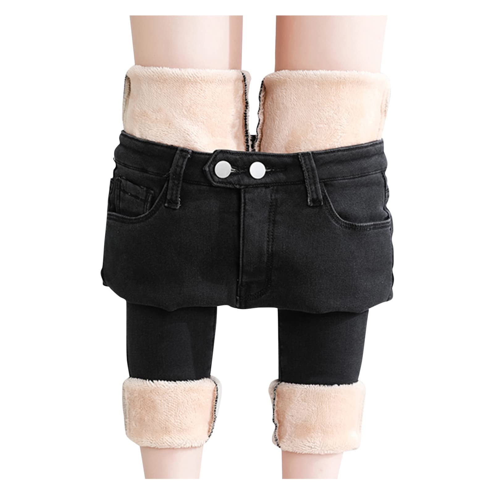 Click here for Yuyuzo Winter Jeans For Women High Waisted Thick S... prices