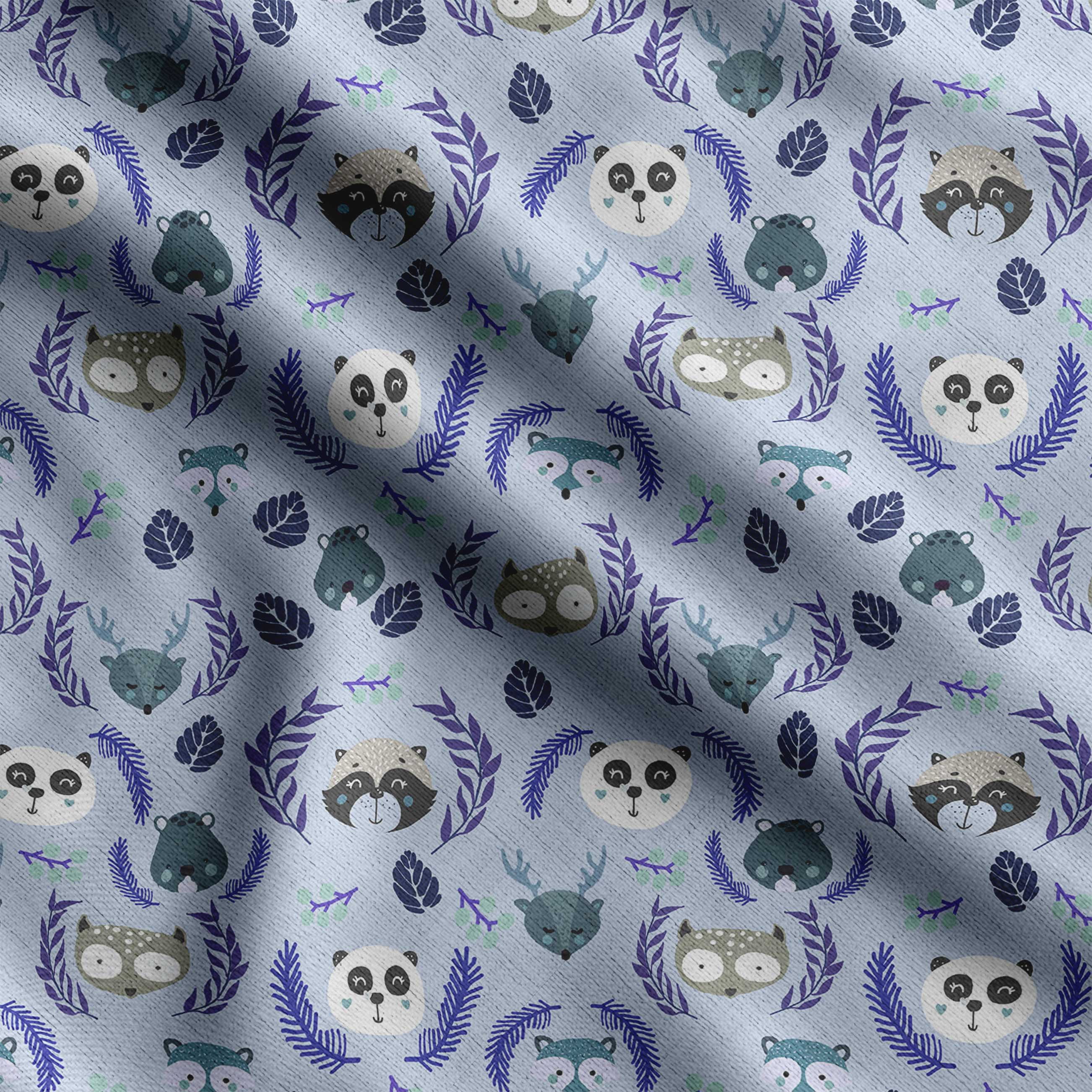 Soimoi Llama Alpaca Print,Cotton Poplin, Sewing Fabric Sold by The Yard ...