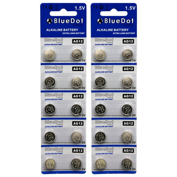 BlueDot Trading AG12 (also known as LR43 and LR1142) Alkaline Button ...