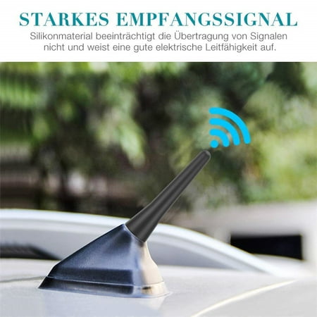 Short Car Antenna Universal Short-Rod Antenna Car Radio Antenna AM / FM ...