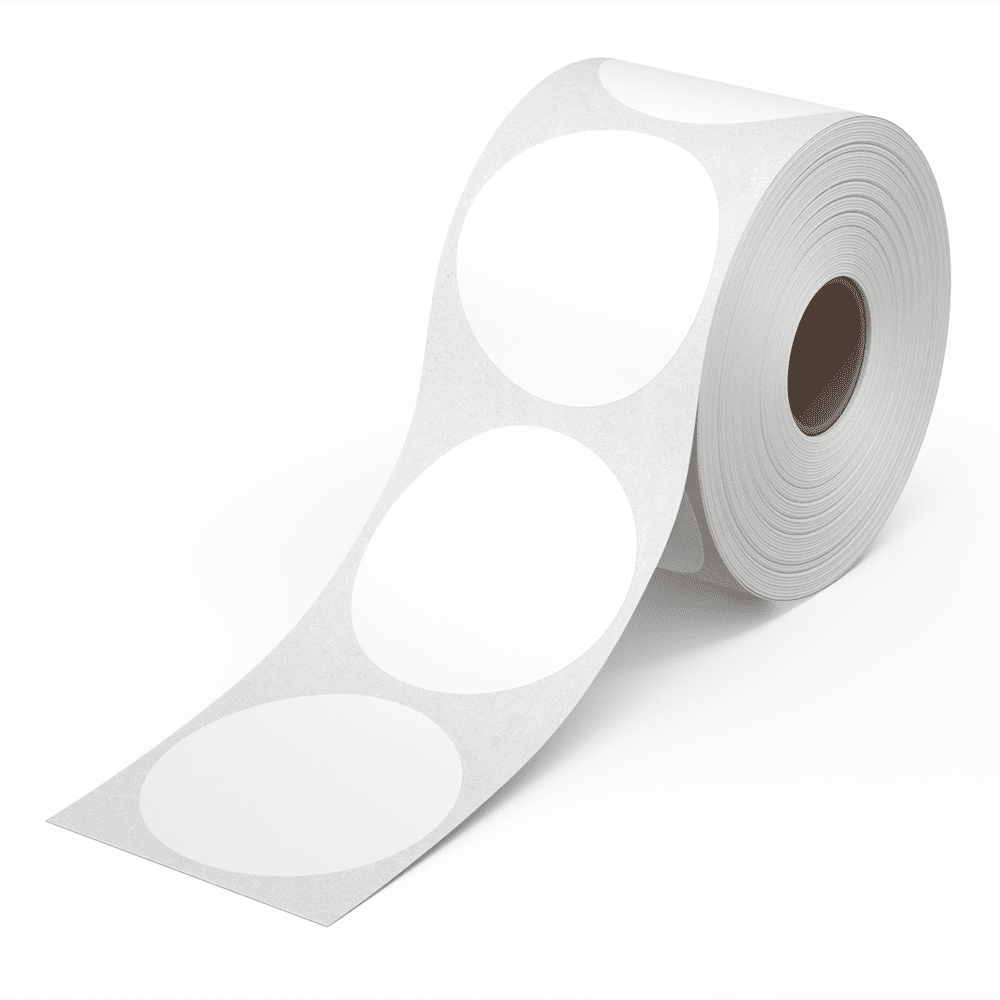 Rollo Circle Thermal Labels 2"x2" - Roll of 1,000 Round Direct Thermal ...